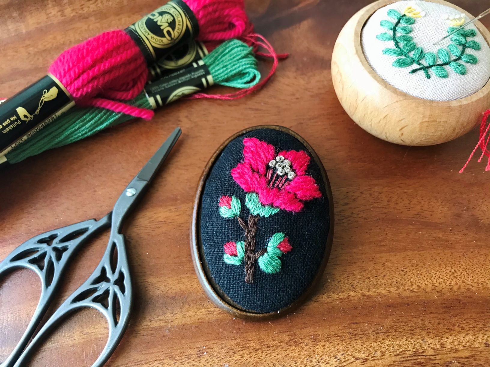 Embroidery Kapok Pin Workshop | In Time Of - Nan Fung Group